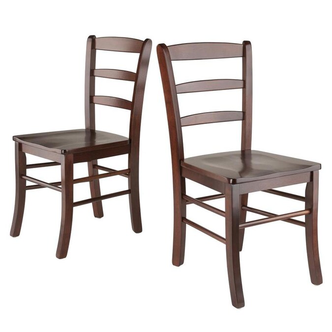 Winsome Wood Groveland Antique Walnut Dining Room Set with Square Table ... Winsome Wood Groveland Antique Walnut Dining Room Set with Square Table ...