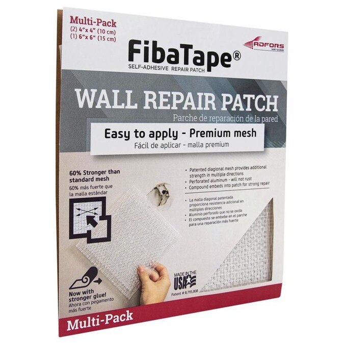 Saint-Gobain ADFORS Fibatape Patch Multi-Pack 7.3-in x 0.01-in Drywall ... Saint-Gobain ADFORS Fibatape Patch Multi-Pack 7.3-in x 0.01-in Drywall ...