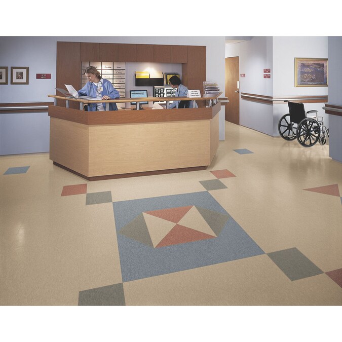 Armstrong Flooring Imperial Texture 45 Piece 12 In X 12 In Tea Garden Green Adhesive Chip
