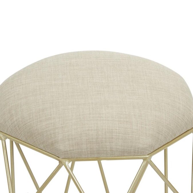 Cheyenne Products 18 In H Gold Round Makeup Vanity Stool In The Makeup
