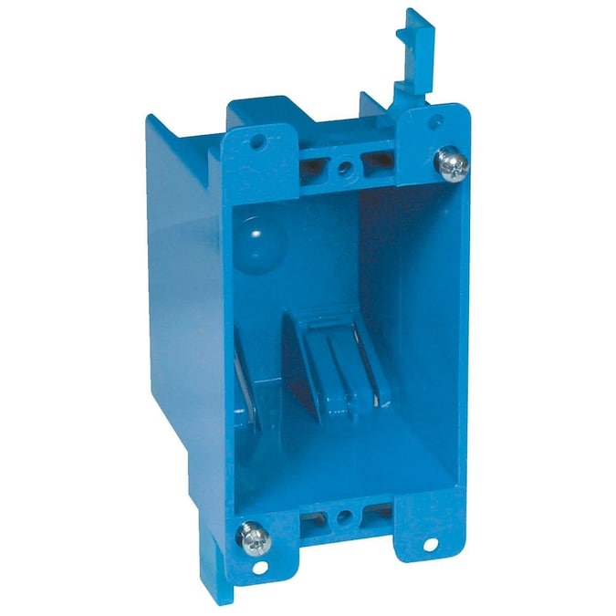 CARLON 1-Gang Blue PVC Old Work Standard Switch/Outlet Wall Electrical ... CARLON 1-Gang Blue PVC Old Work Standard Switch/Outlet Wall Electrical ...