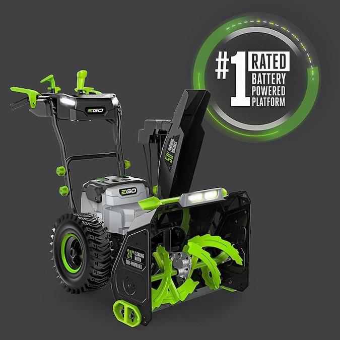 EGO POWER+ 56-Volt 24-in Two-Stage Self-propelled Brushless Cordless ... EGO POWER+ 56-Volt 24-in Two-Stage Self-propelled Brushless Cordless ...