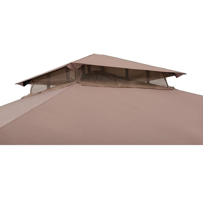 Sunjoy Black Metal Square Semi-Permanent Gazebo (Exterior: 10-ft x 10 ... Sunjoy Black Metal Square Semi-Permanent Gazebo (Exterior: 10-ft x 10 ...