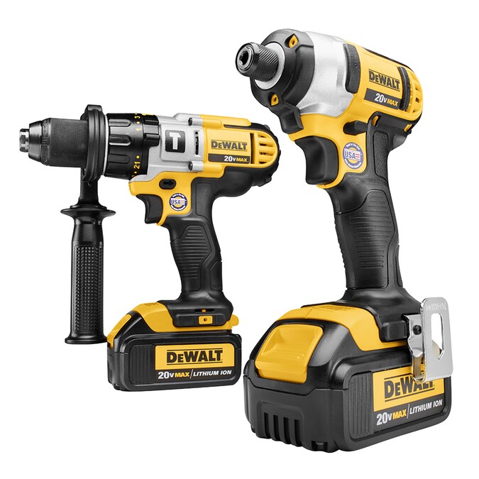 Dewalt 2 Tool 20 Volt Max Power Tool Combo Kit With Soft Case Charger