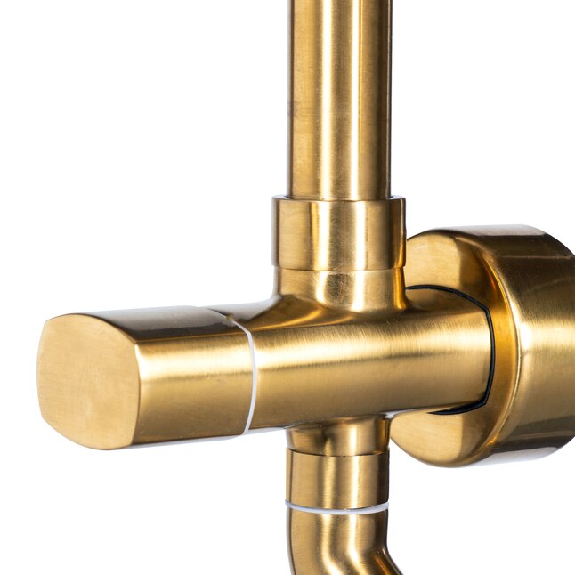 Pulse Brushed Gold Shower Bar System In The Shower Heads Department At