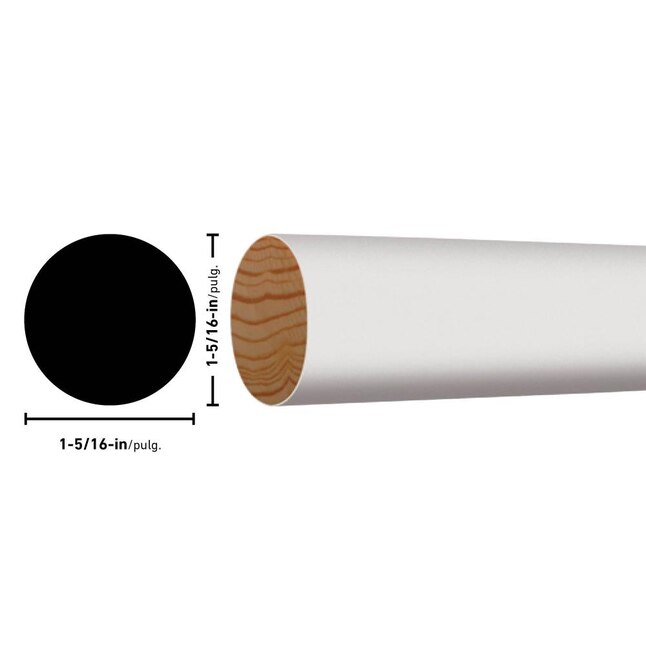 ReliaBilt 120-in L x 1.3125-in H Vinyl Wrapped Wood Closet Rod in the ... ReliaBilt 120-in L x 1.3125-in H Vinyl Wrapped Wood Closet Rod in the ...
