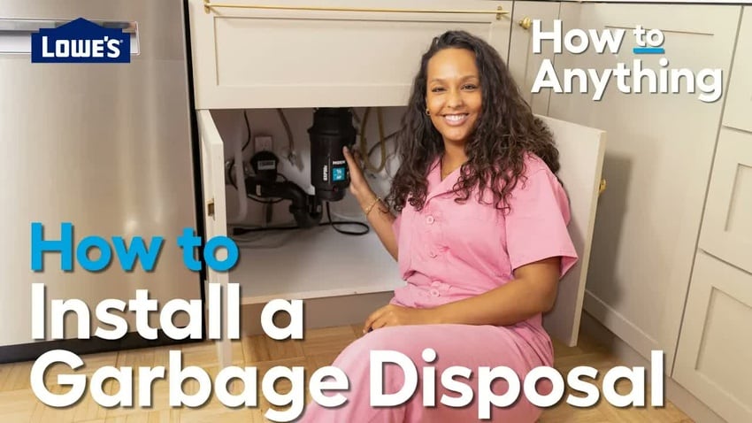 How to Install a Garbage Disposal: DIY Video Guide | Lowe's