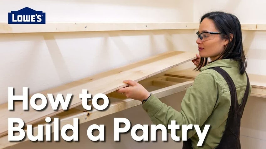 Pantry Build: DIY Pantry Shelving Video Tutorial | Lowe's
