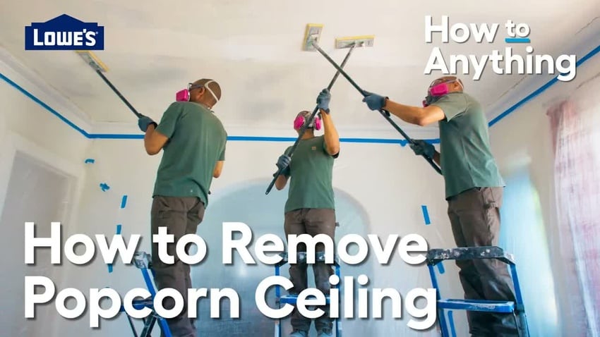 Popcorn Ceiling Removal: Step-by-Step Video Guide | Lowe's