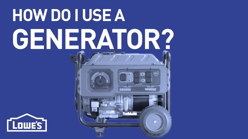 How to Use a Generator: Video Guide| Lowe's