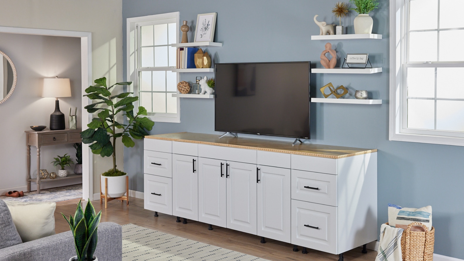 Build a Custom Entertainment Center with RTA Cabinets
