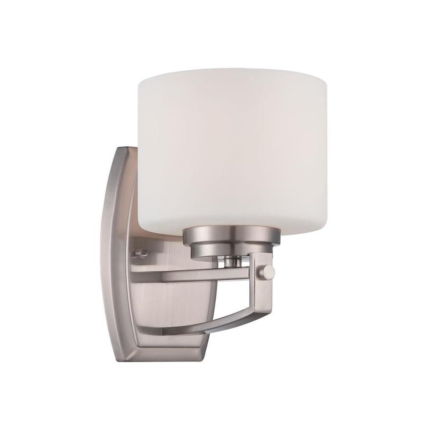 Designers Fountain Axel 5-in W 1-Light Satin Platinum Transitional Wall ...