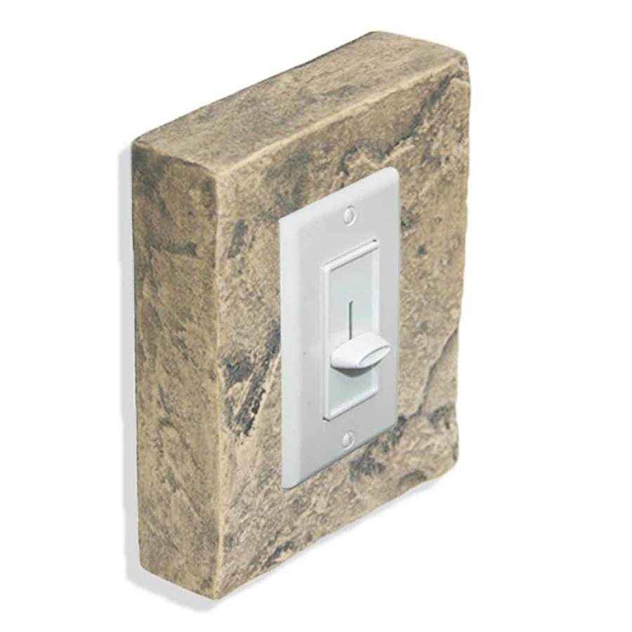 Antico Elements Outlet and Switch Trim Box for Stone Panels- Camel at ...