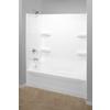 Style Selections 54x30 White 2-Piece Bathtub Shower Kit (Common: 54-in ...