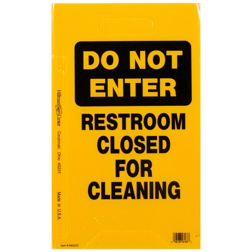Hillman Sign Center 20-in x 12-in Do Not Enter- Restroom Closed Sign at ...