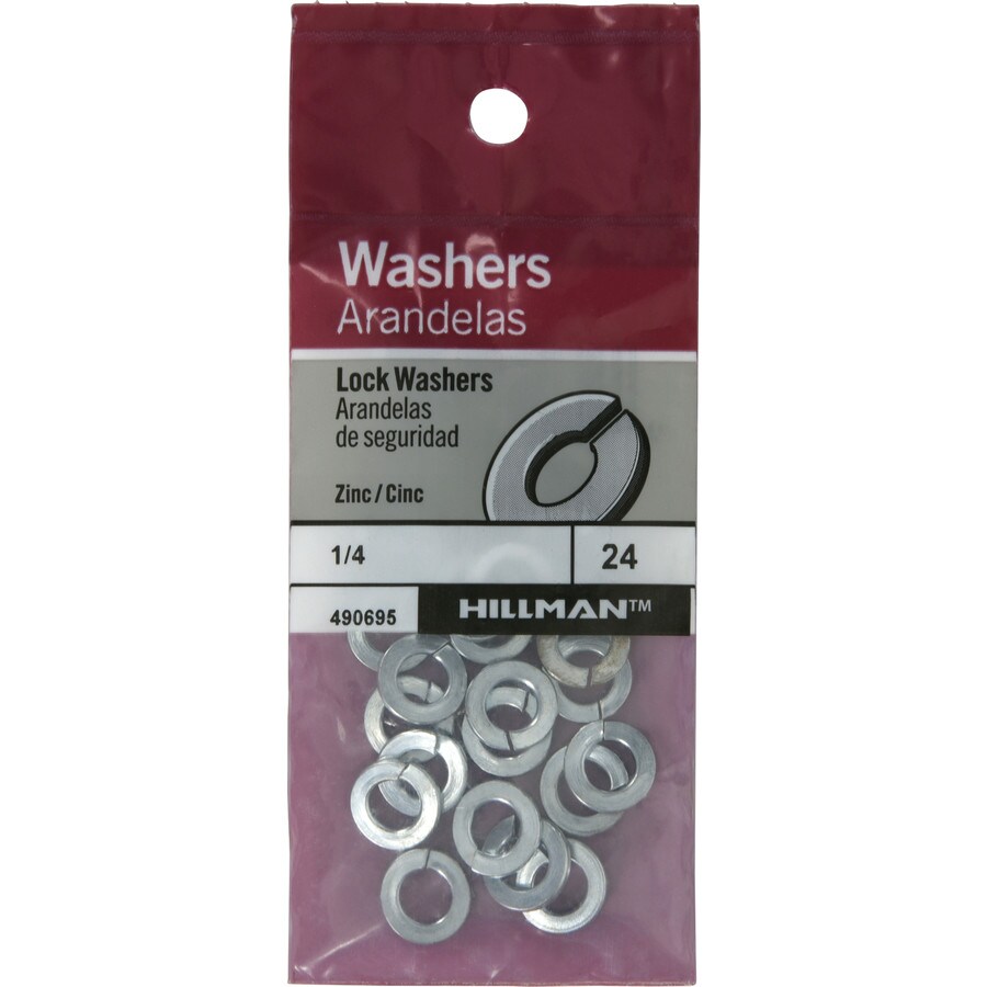 Hillman 24-Count 1/4-in Standard Split Lock Washer in the Standard (SAE ...