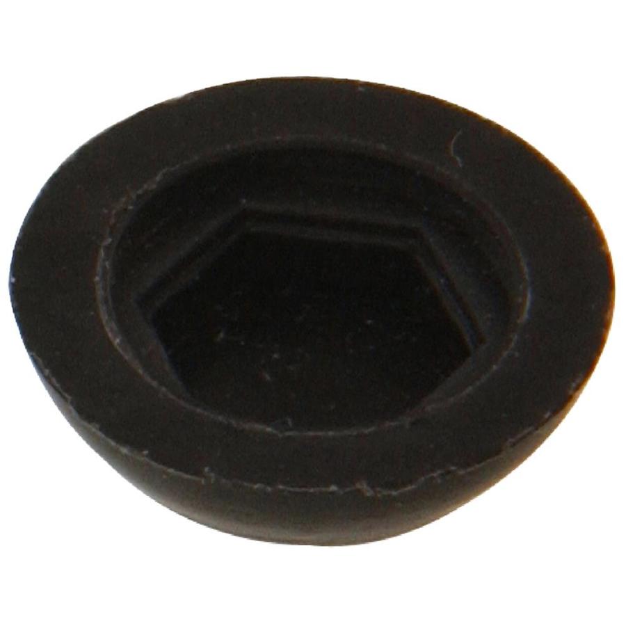 Hillman 1/2-in x 1/4-in Black Plastic End Cap in the End Caps & Screw ...