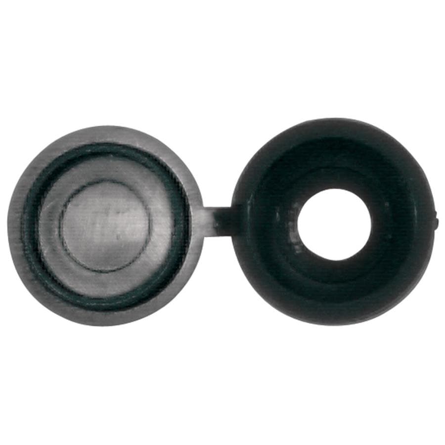 Hillman 1/4-in x 1/4-in Black Plastic End Cap in the End Caps & Screw ...