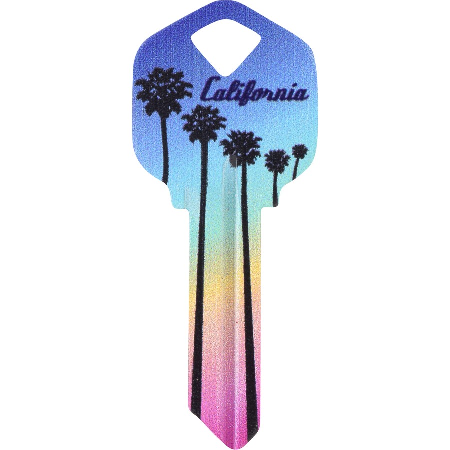 Hillman Multicolored Decorative Brass House/Entry Key Blank in the Key ...