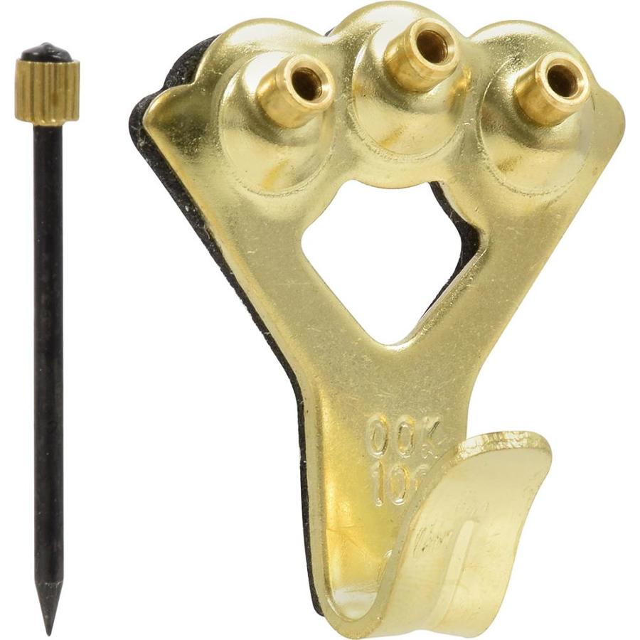 Hillman Padded Professional Hanger Brass 100lbs Single Hanger at Lowes.com