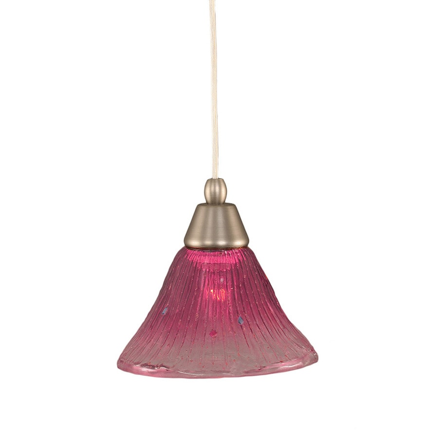 Divina Brushed Nickel Modern Marbleized Glass Mini (Less Than 10-in ...