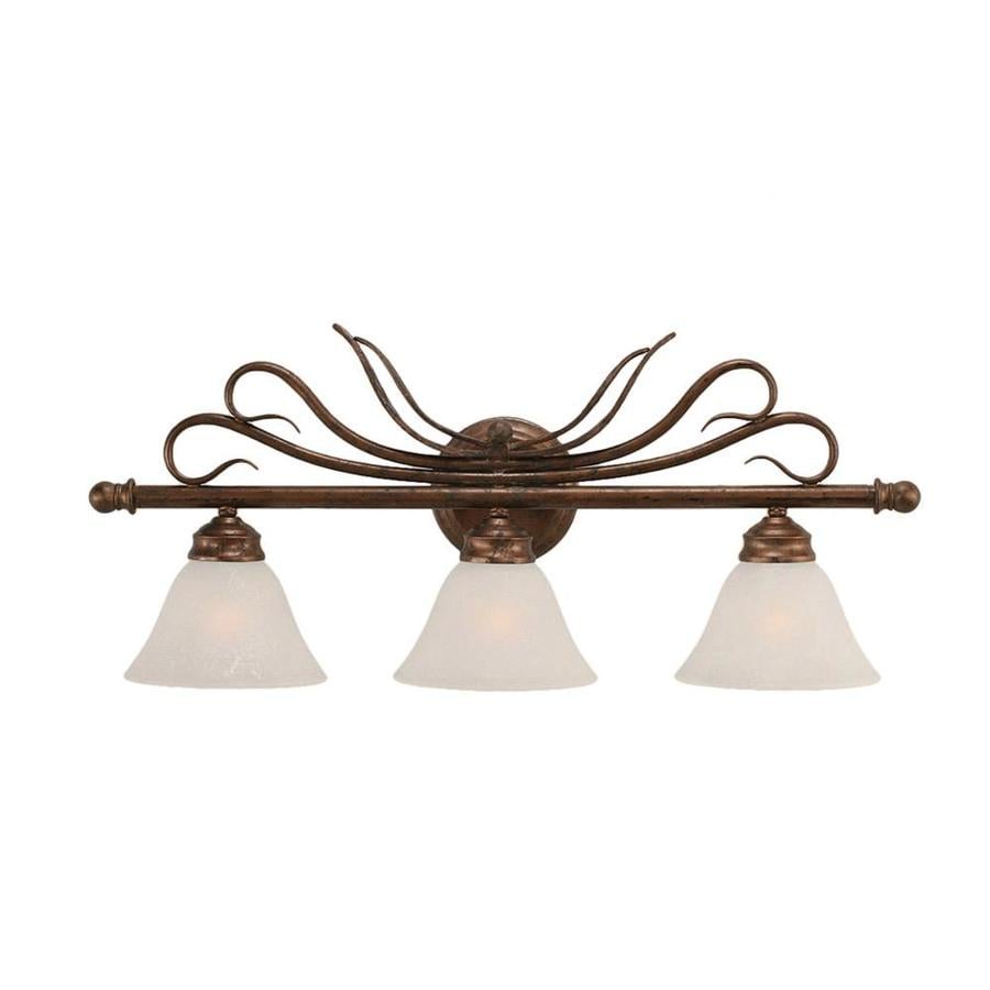 3-Light Brooster Bronze Bathroom Vanity Light in the Wall Sconces ...