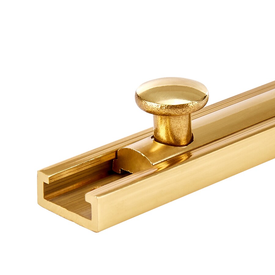 Gatehouse 4-in Polished Brass Slide Bolt Entry Door Chain Guard in the ...