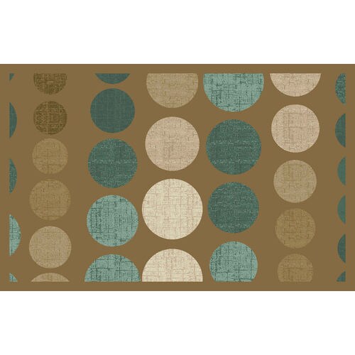 30" x 48" Circles Tan Accent Rug at Lowes.com