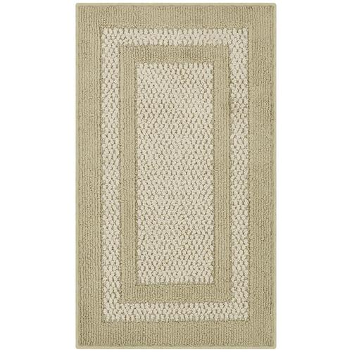 Maples Rugs 2 x 3 Beige/Light Beige Indoor Border Throw Rug in the Rugs ...