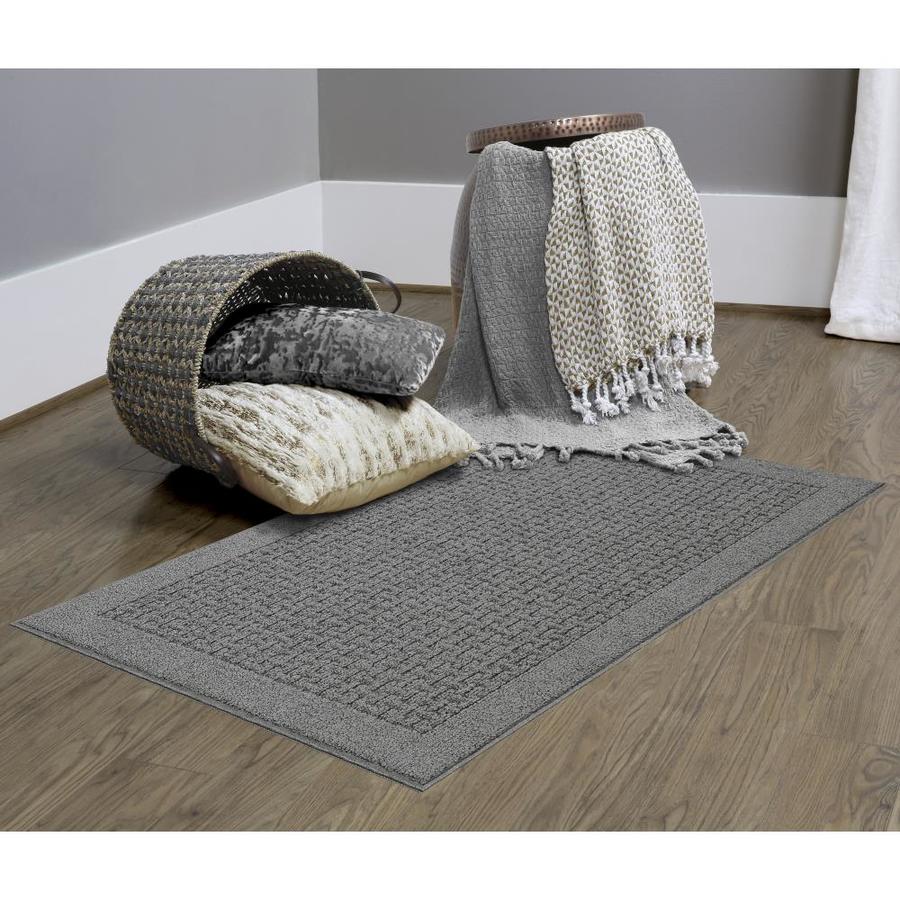 Maples Rugs 3 x 4 Charcoal Indoor Solid Throw Rug in the Rugs ...