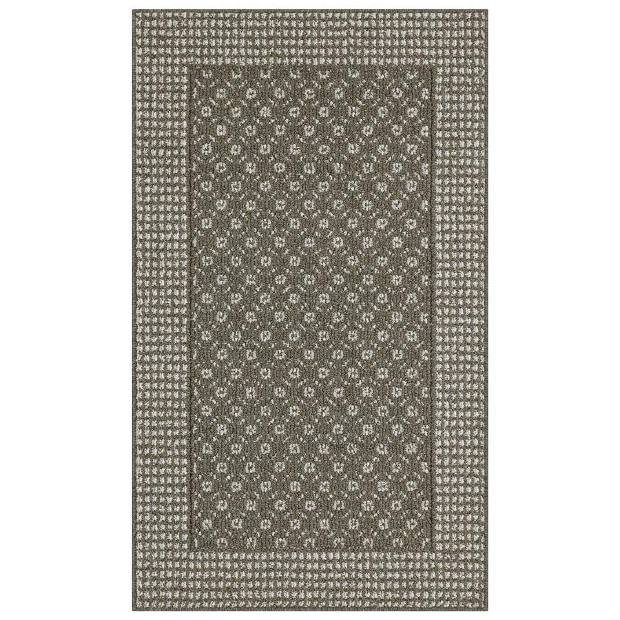 Maples Rugs Mushroom Rectangular Indoor Machine-Made Throw Rug (Common ...