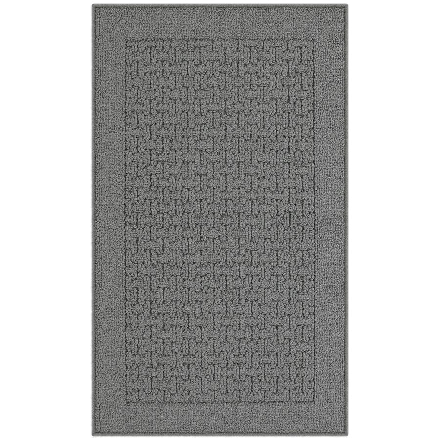 Style Selections 20X34 Style Selections Grey Tufted Solid HLL in the ...