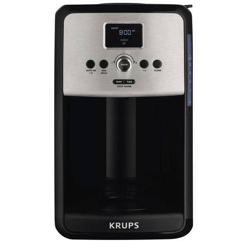 Krups 12-Cup Black Residential Drip Coffee Maker in the Coffee Makers ...