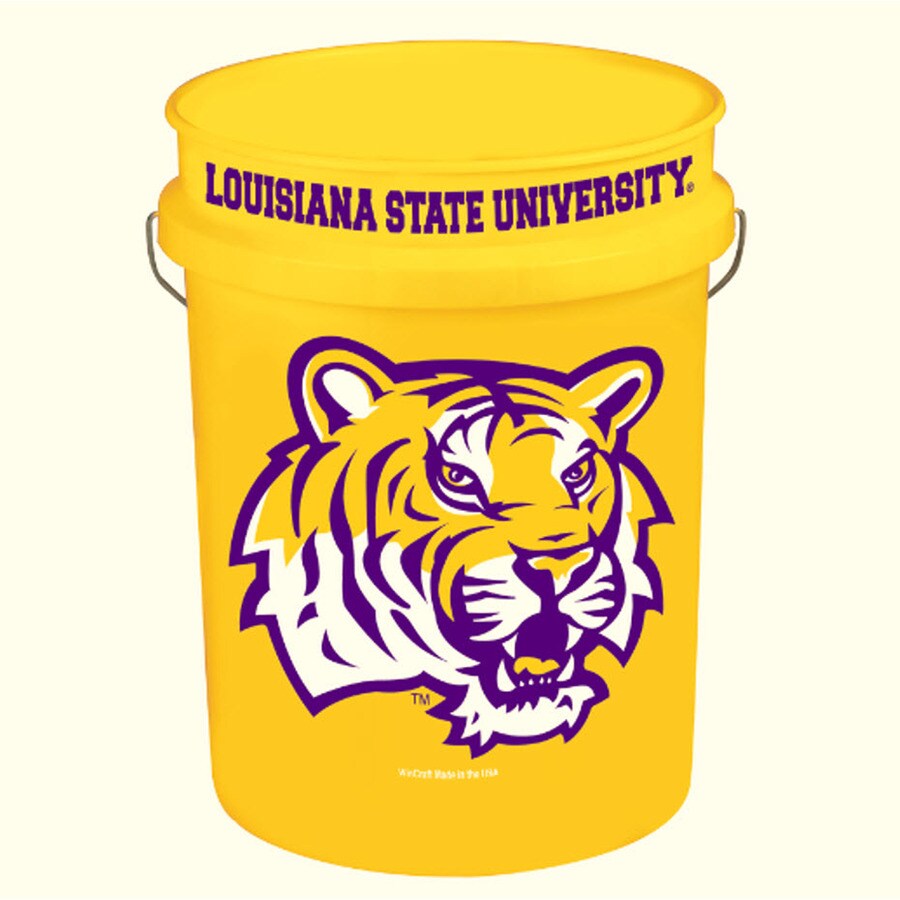 WinCraft Sports LSU 5-Gallon Plastic Bucket at Lowes.com