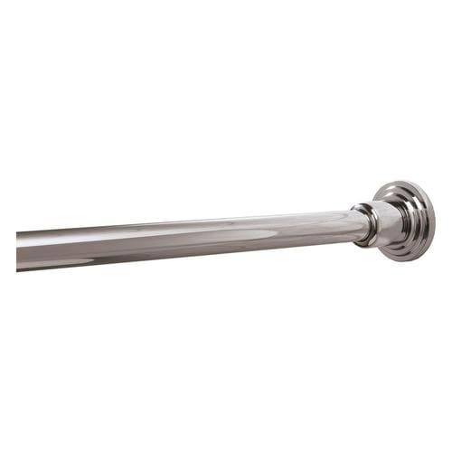 Gatco Tiara 36-in to 72-in Chrome Tension Single Straight Shower Rod in ...