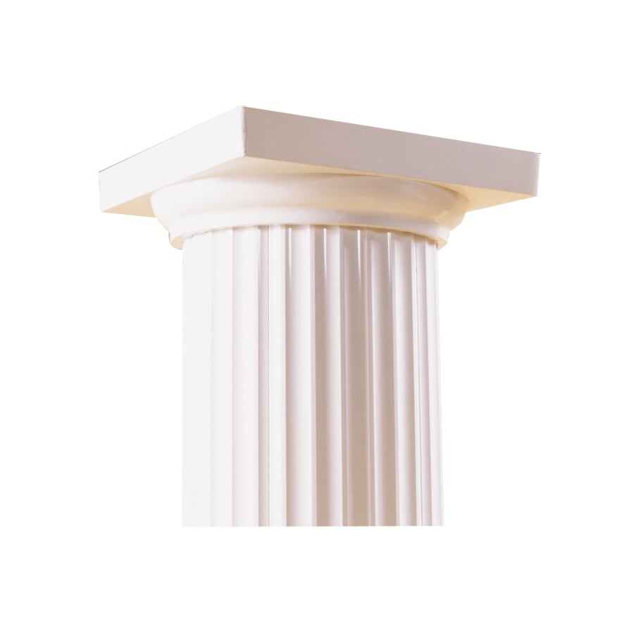 AFCO Industries, Inc. 24" White Round Cap & Base at Lowes.com