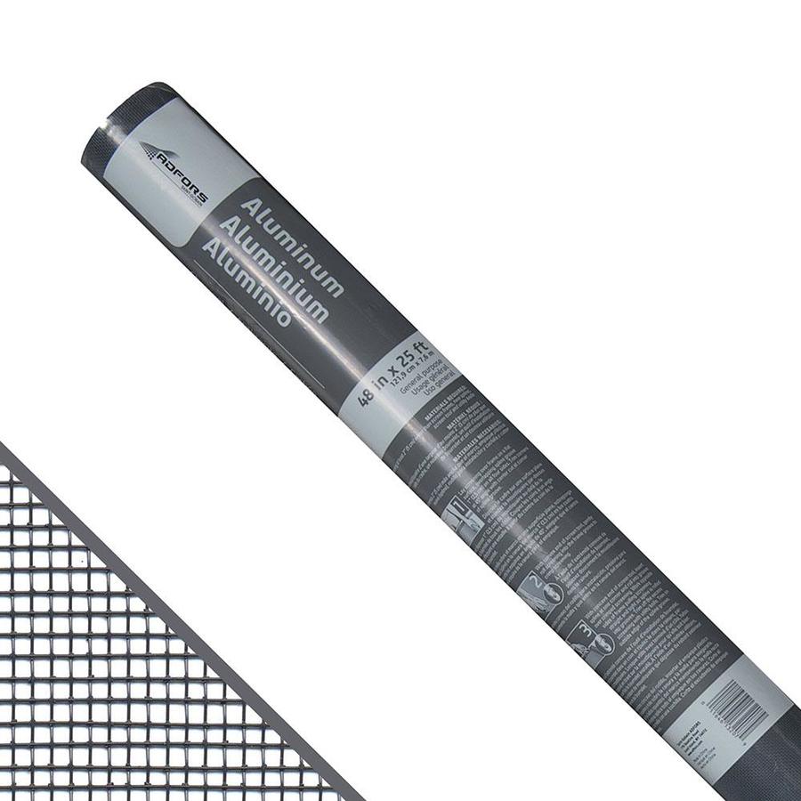 New York Wire 48" x 25' Charcoal Aluminum Screen at Lowes.com