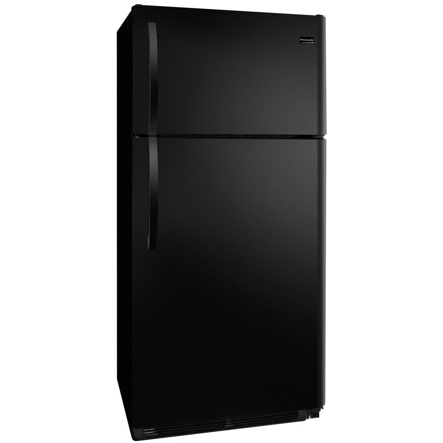 Frigidaire 16.3-cu ft Top-Freezer Refrigerator (Black) at Lowes.com