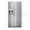 Frigidaire Gallery 25.5-cu ft Side-by-Side Refrigerator with Ice Maker ...