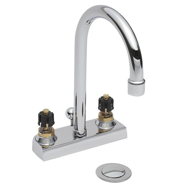 American Standard Heritage Polished Chrome 2 Handle 4 In Centerset
