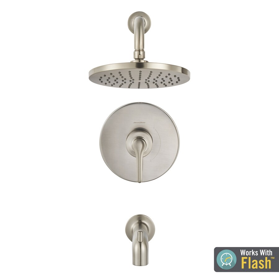 American Standard Studio S Brushed Nickel 1-Handle Bathtub and Shower ...