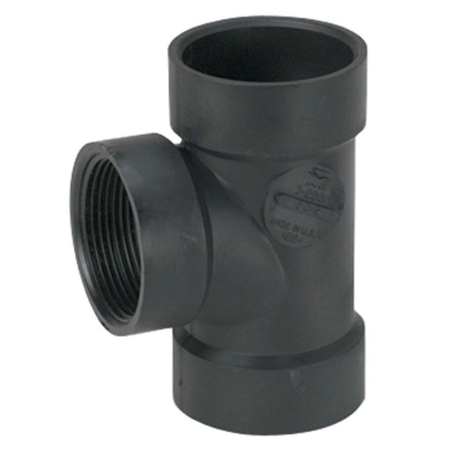 Mueller Streamline 3-in Dia ABS Flush Cleanout Tee Fitting at Lowes.com