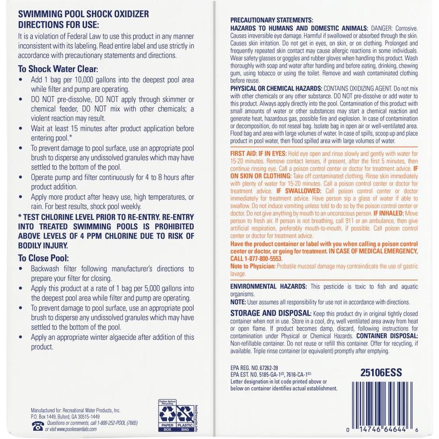 Pool Essentials 13.4-oz Pool Shock in the Pool Shock department at ...