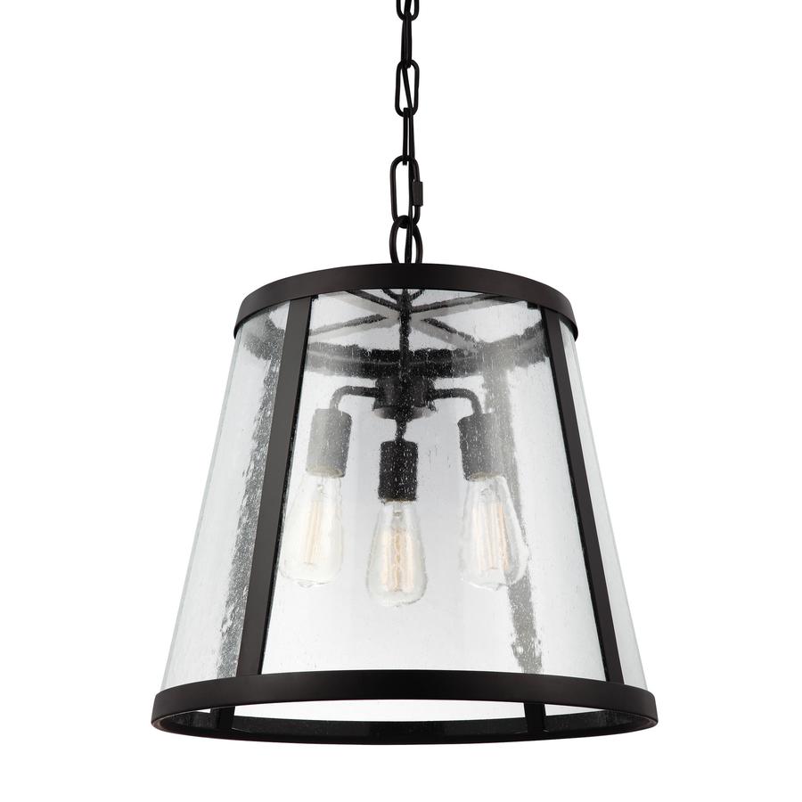 Feiss Harrow Oil Rubbed Bronze Modern/Contemporary Clear Glass Dome ...