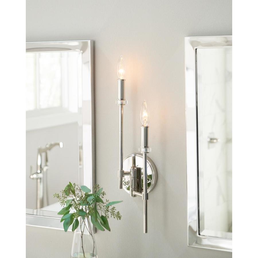 Feiss Bryan 5-in W 2-Light Polished Nickel Modern/Contemporary Wall ...