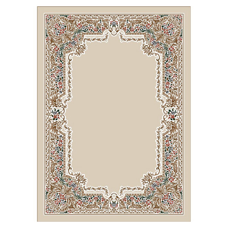 Milliken 3'10" x 5'4" Opal Solid Aubusson Area Rug at Lowes.com