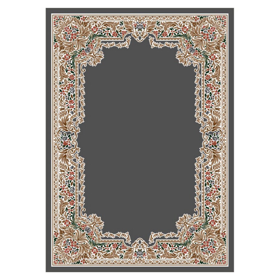 Milliken 7'8" x 10'9" Lapis Solid Aubusson Area Rug at Lowes.com