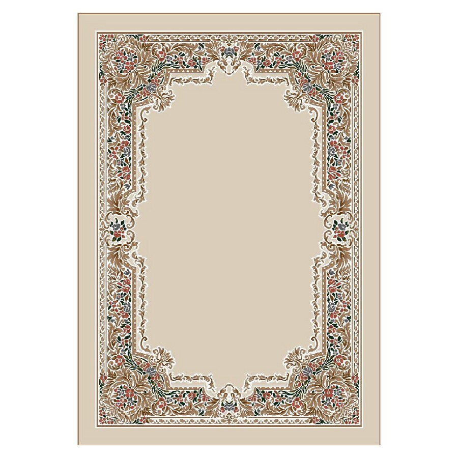 Milliken 2'8" x 3'10" Opal Solid Aubusson Area Rug at Lowes.com