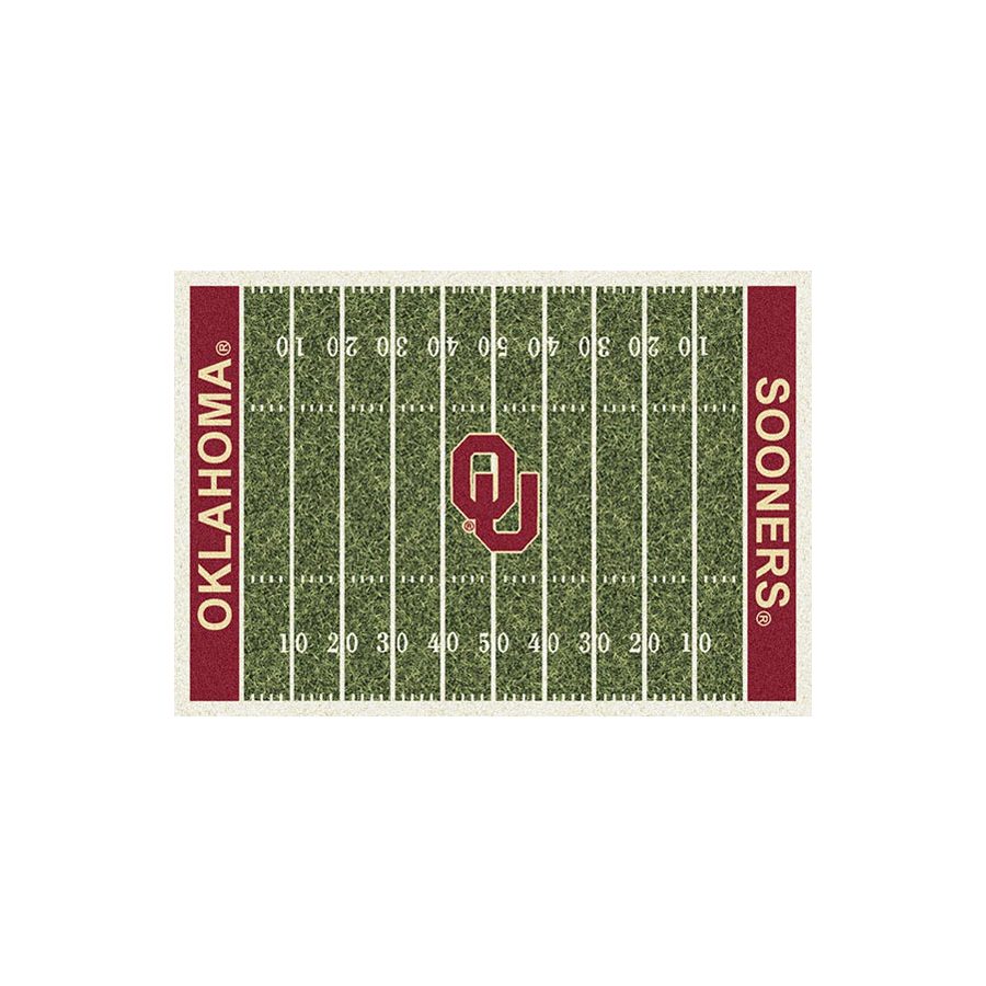 Milliken NCAA Football Field Green Rectangular Indoor Tufted Sports ...