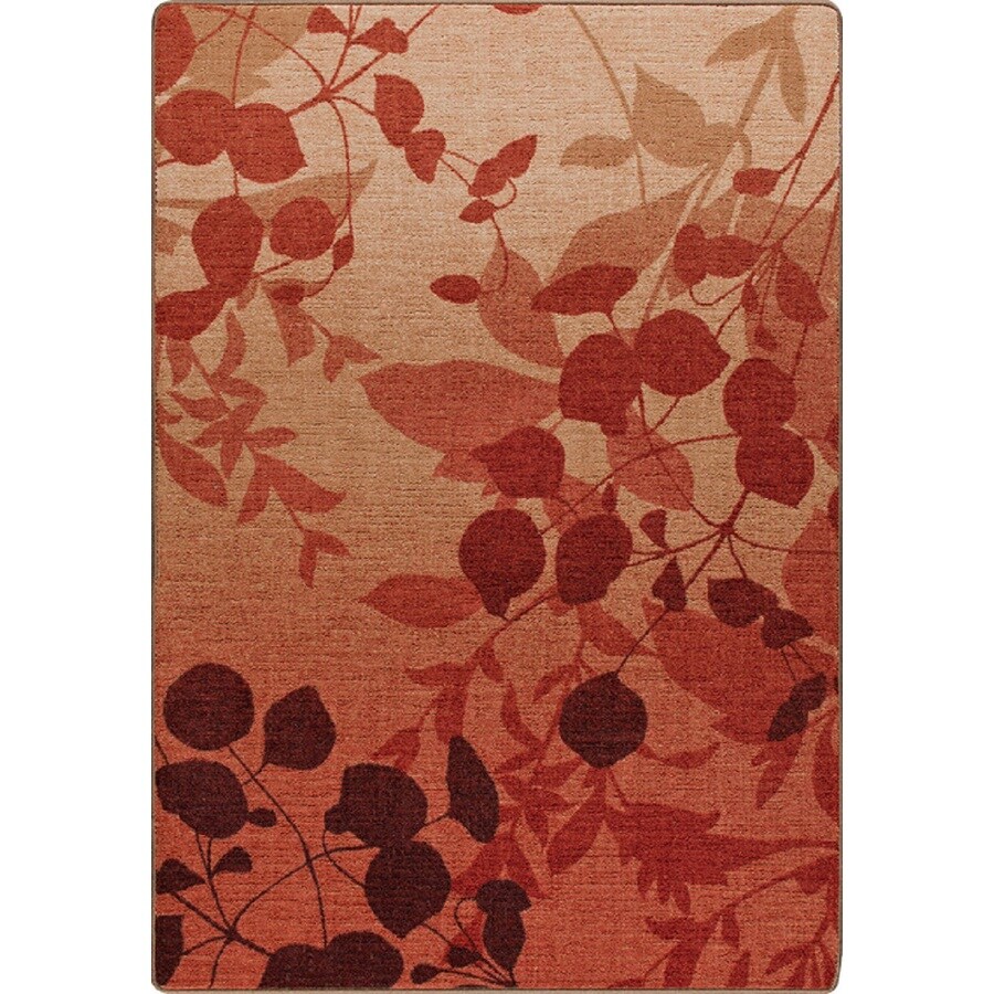 Milliken Mix and Mingle 3 X 4 (ft) Red Floral Throw Rug at Lowes.com